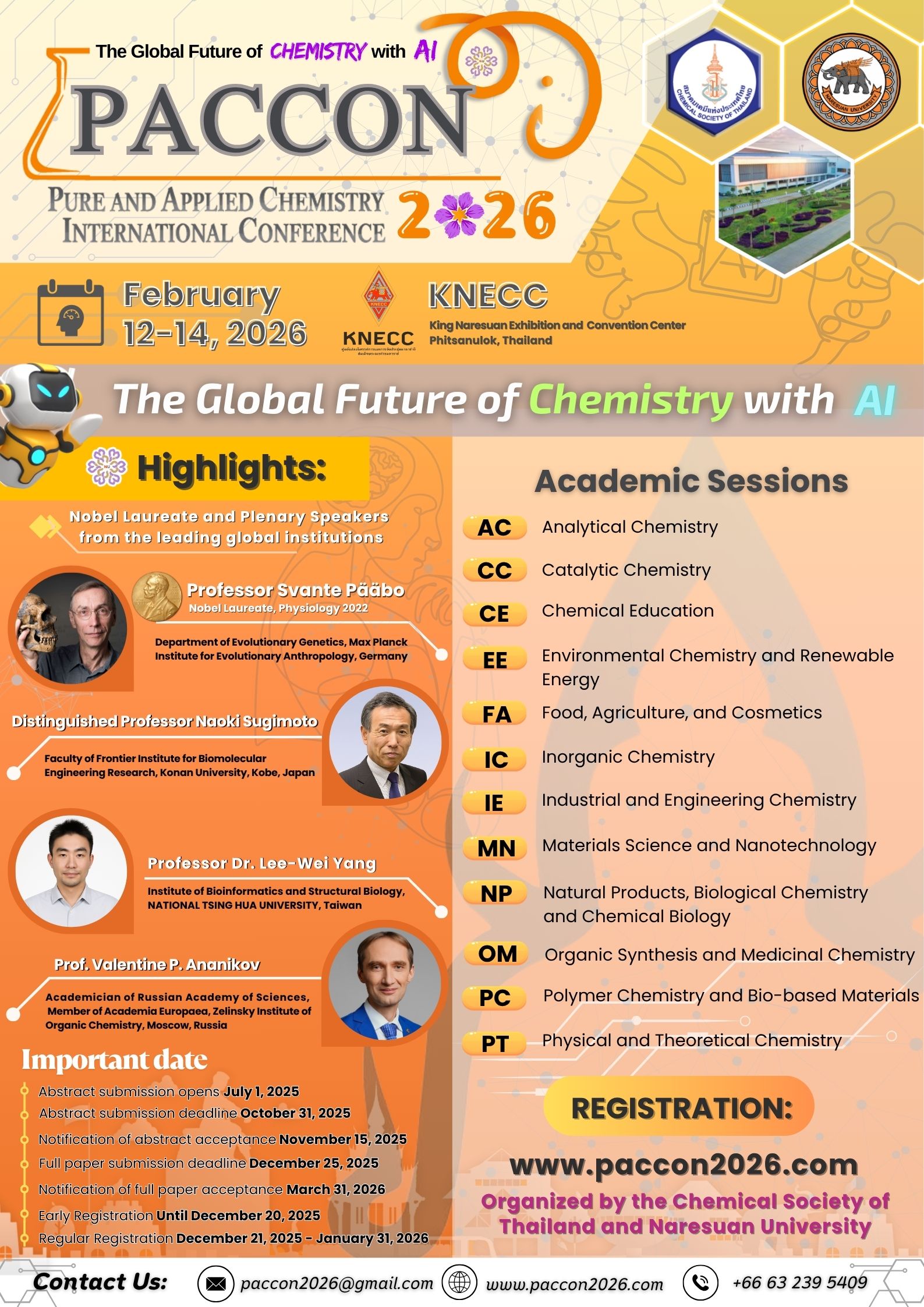 PACCON2026 - The Pure and Applied Chemistry International Conference 2026